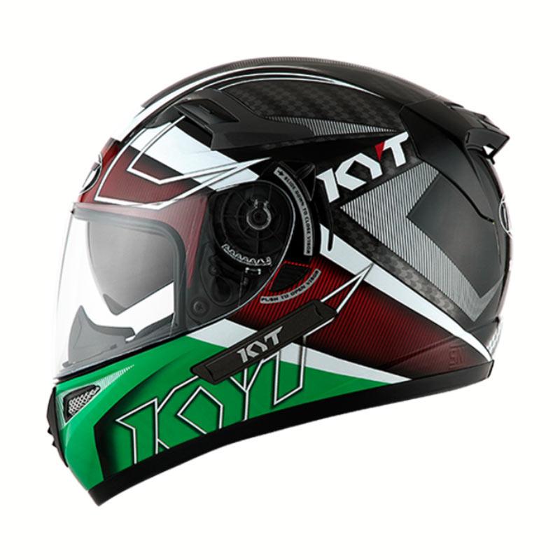 Jual KYT K2 Rider K2 Rider Spotlight Helm Full Face - Black/Green Fluo ...