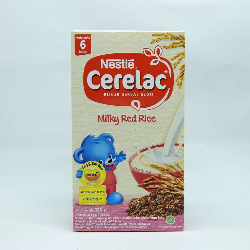 Promo NESTLE CERELAC MILKY RED RICE 120 G Diskon 5% di Seller Halo Mart ...