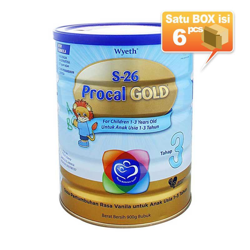 Jual Wyeth S26 Procal Gold Tahap 3 900gr Susu Formula [6pcs/karton] Di ...