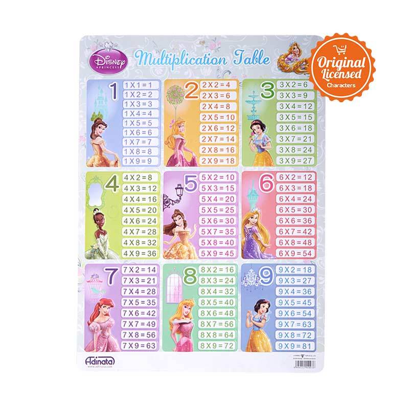 Jual Disney Princess Multiply Educational Chart Alat Peraga Di Seller ...