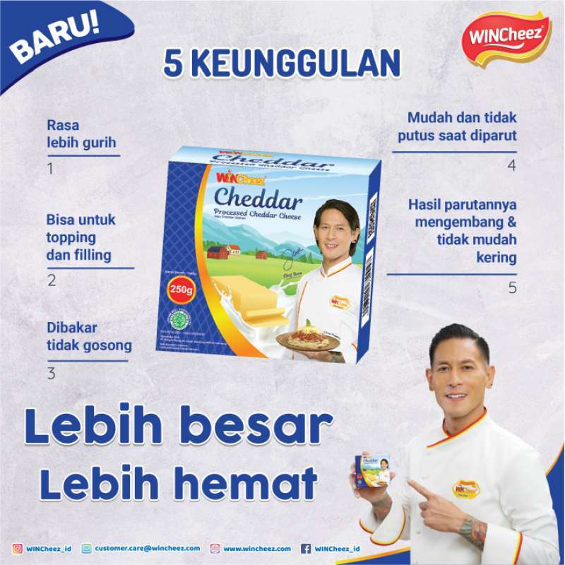Promo WINCheez Keju Individual Pack 250 Gram x 3 Pcs Diskon 52% di ...