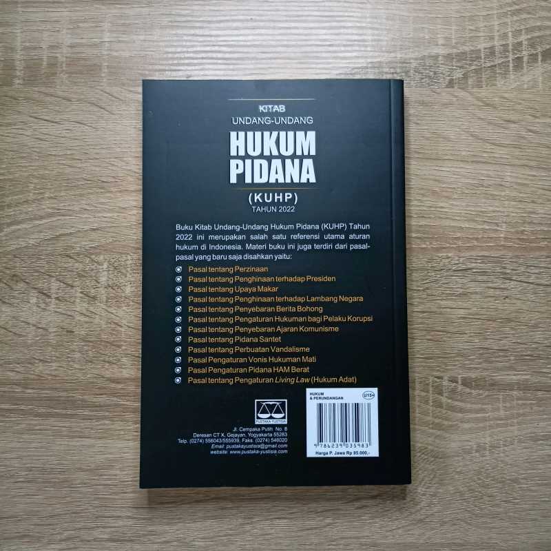 Promo Buku Hukum: Kitab Undang-undang Hukum Pidana (kuhp) Tahun 2022 ...