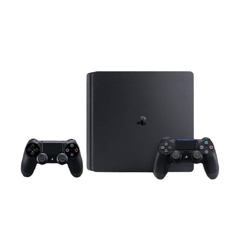Jual Sony PS4 Slim + 2 Wireless Controller Set Game Console - Black di ...