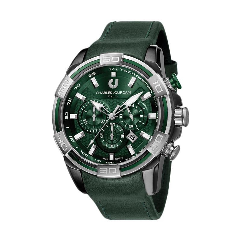 Jual Charles Jourdan Chronograph Jam Tangan Pria CJ1016-1592 - Green di ...