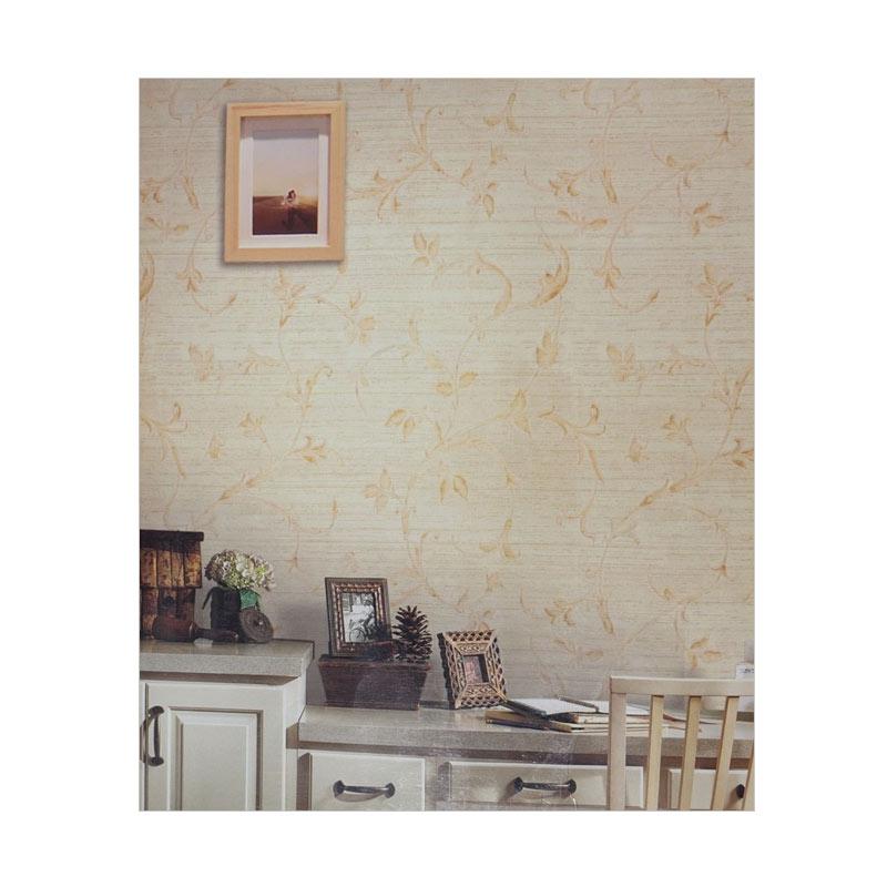 Jual Java Wallpaper Fse2411 King Motif Daun Dekorasi Dinding - Cream Di ...