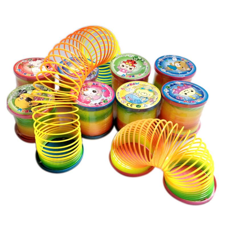 Jual Original Besar Spring Rainbow Mainan Pegas Spiral [ 6 Cm ...