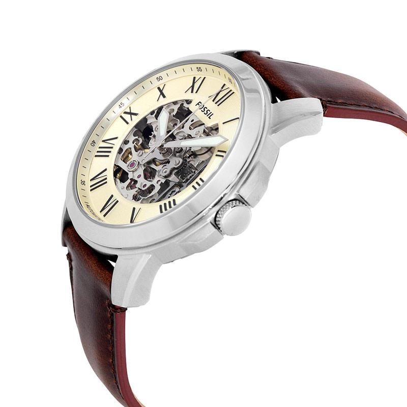 Promo Fossil Me3099 Grant Automatic Skeleton Dial Jam Tangan Pria