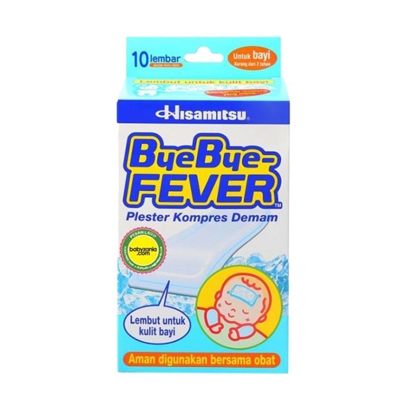 Jual Hisamitsu Original Bye Bye Fever Plester Kompres Demam Baby [10 ...