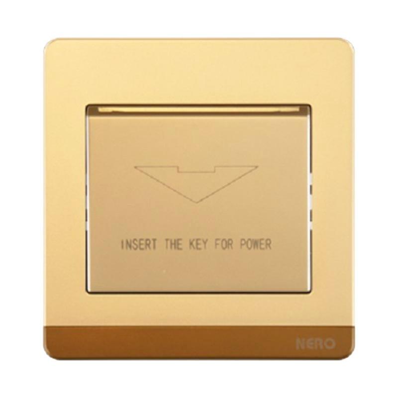 Jual Nero Decora Q7CA-G Saklar Listrik - Gold [1 Gang Hotel Key Card ...
