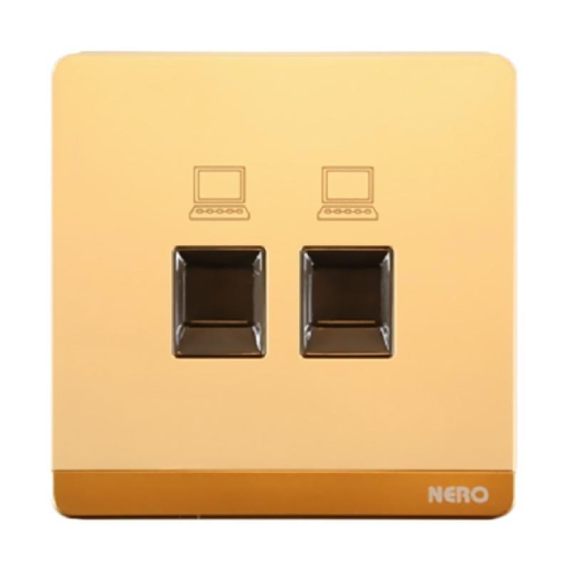 Jual Nero Decora Q72PCA-G Saklar Listrik - Gold [2 Gang Data Outlet ...