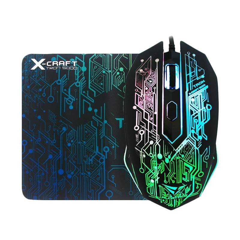 Jual Alcatroz X-Craft TRON5000 Macro 6D USB Gaming Mouse with Mouse Pad ...