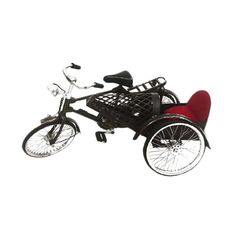 Jual Original Indonesian Handmade Ironcraft - Miniatur Besi Becak ...