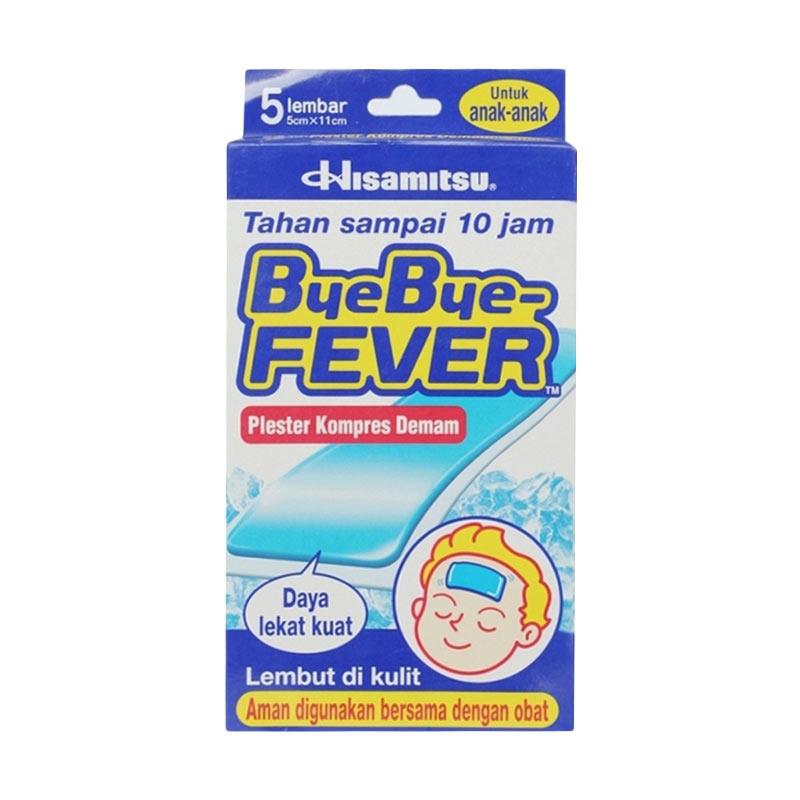Promo Hisamitsu Bye Bye Fever Plester Kompres Demam Anak [5 Lembar ...
