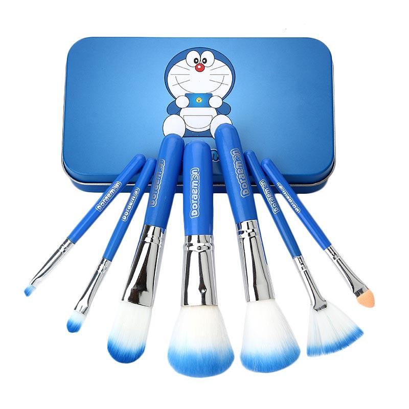 Jual Orange's Doraemon Make Up Brush Set Kuas Make Up Doraemon 7 in 1 ...