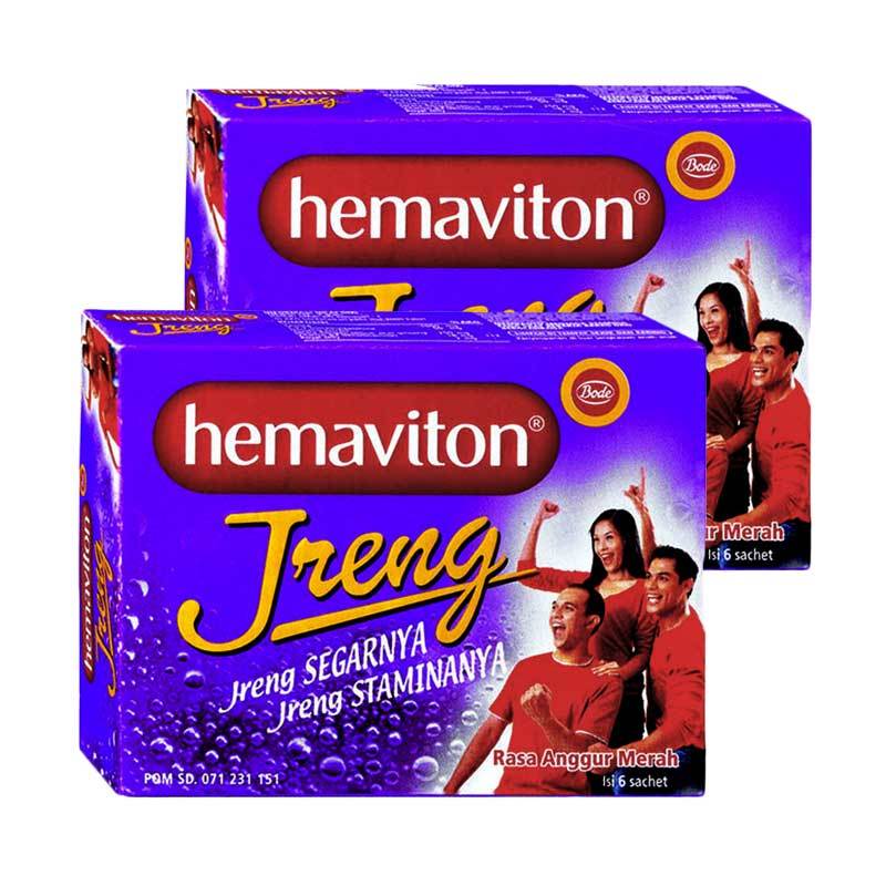 Jual Hemaviton Jreng Rasa Anggur Merah Anggur Sachet Minuman Energy [4 ...