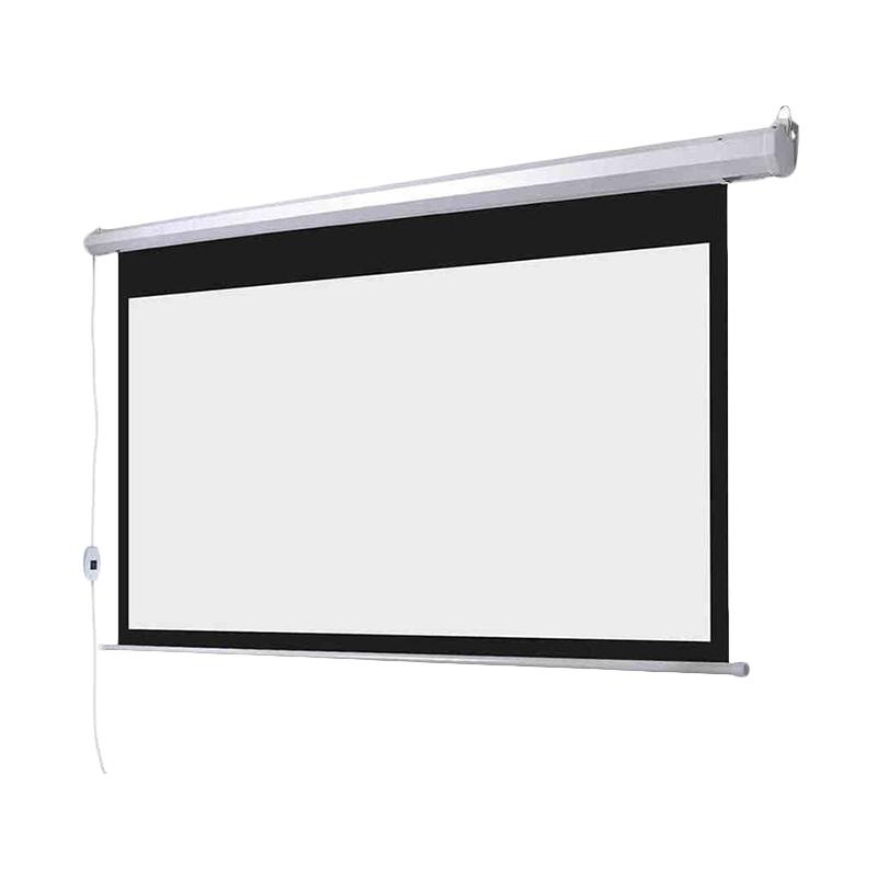 Jual Screenview Motorized Wall Screen Layar Proyektor [120 X 120 Inch ...