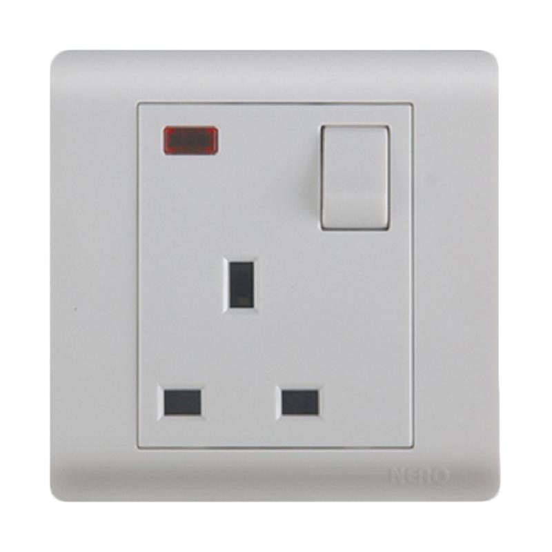 Jual Nero Casa F161311VD One Gang Switch Socket with Shutter and Neon ...