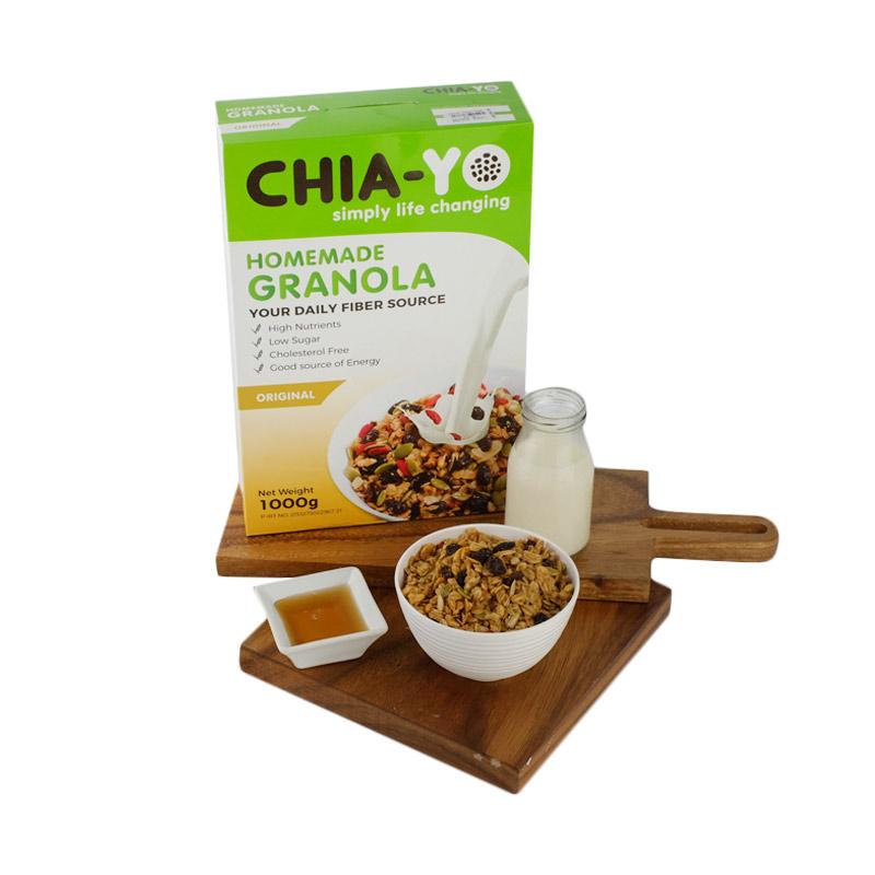 √ Chia-yo Homemade Granola Original Sereal Panggang [1 Kg] Terbaru Juli ...