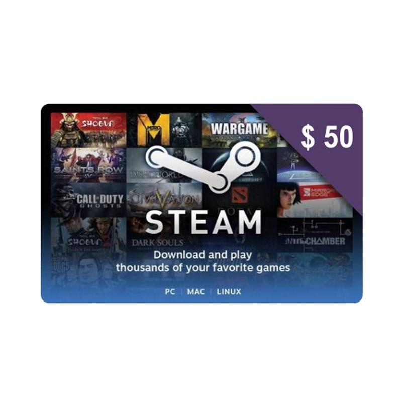 Jual Steam Wallet Code Voucher [USD 50] di Seller Juragan Cash ...