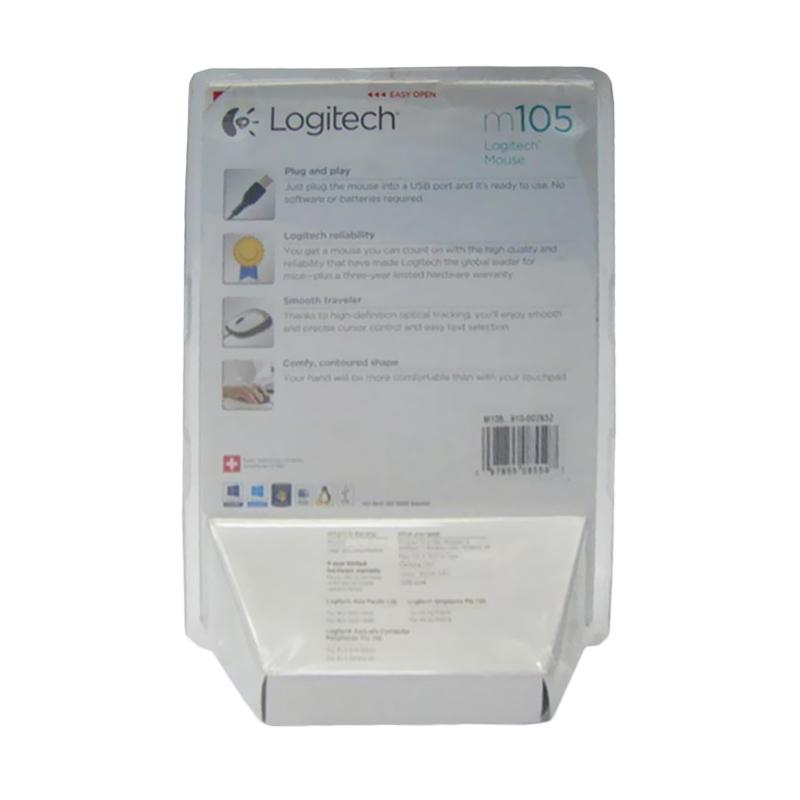 Jual Logitech M105 New Series Color Mouse Usb Wired Optical Mouse Full ...