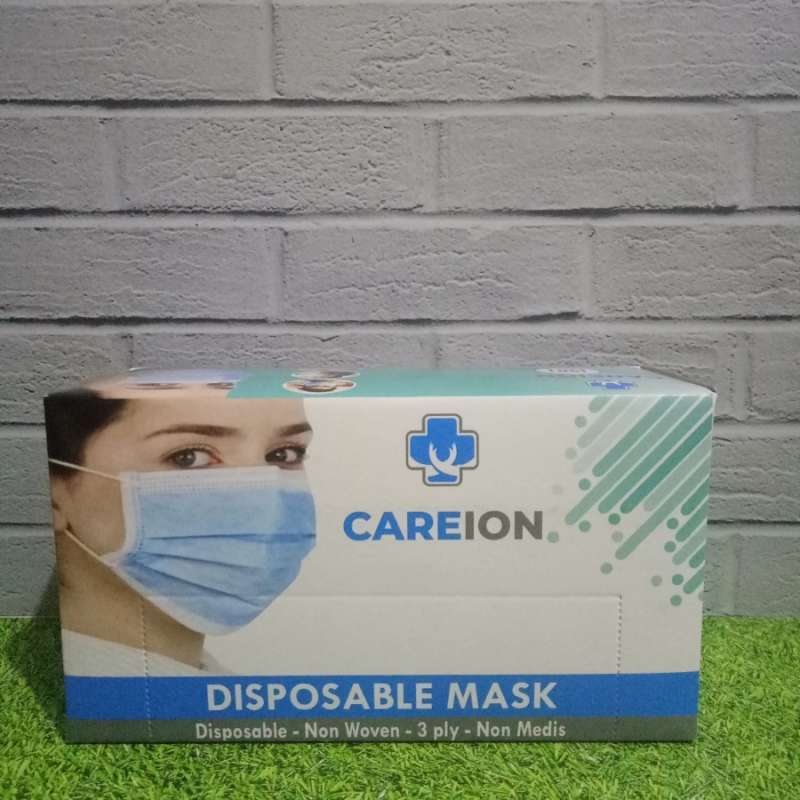 Jual Masker 3 Ply Careion Earloop 1 Box Isi 50 Pcs Di Seller Gians