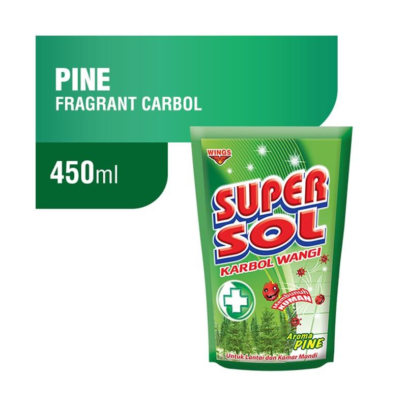 Jual Supersol Karbol Wangi Pine Cairan Pembersih Lantai [450 Ml/ Refill ...