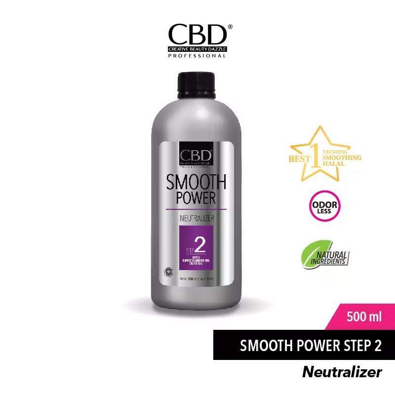 Jual Cbd Smooth Power / Smoothing Keratin Netralizer Step 2 - 500 Ml Di ...