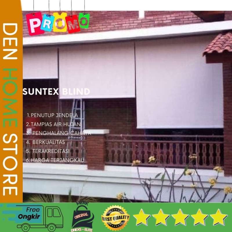 Promo Suntex Blind-tirai Outdoor Tampias Air Hujan Diskon 5% Di Seller ...