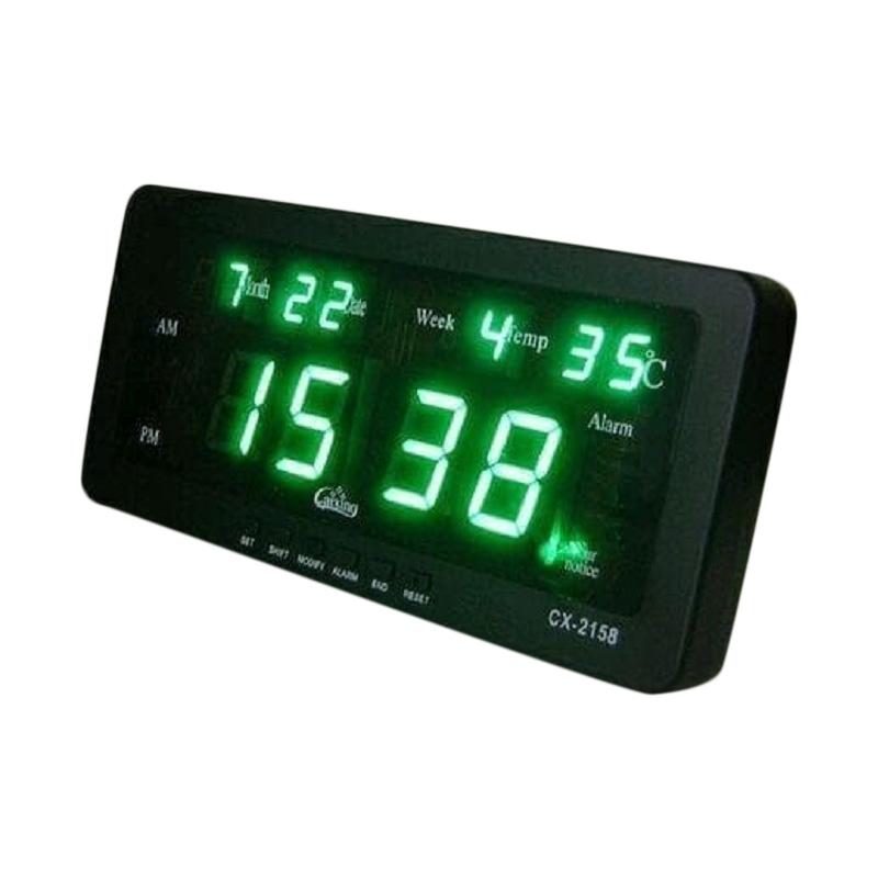 Promo Caixing Cx2158 Jam Dinding Digital Led Biru & Hijau Diskon 22% Di ...