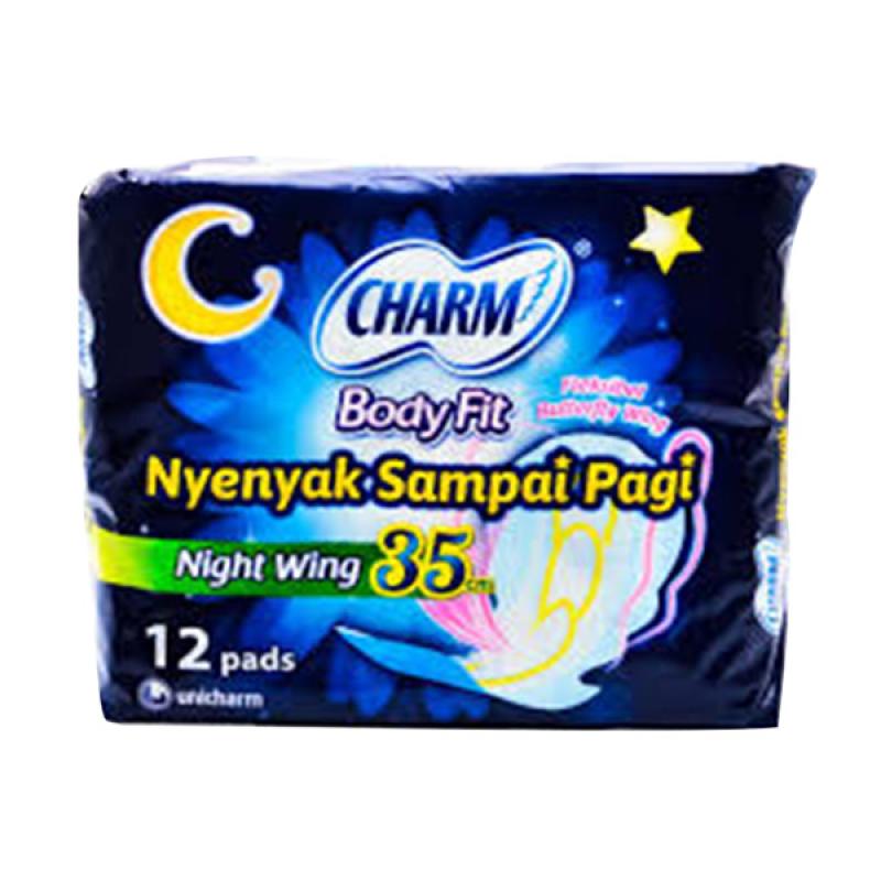 Jual Charm Body Fit Night Wing Pembalut Wanita [35 cm/12 pcs] di Seller ...