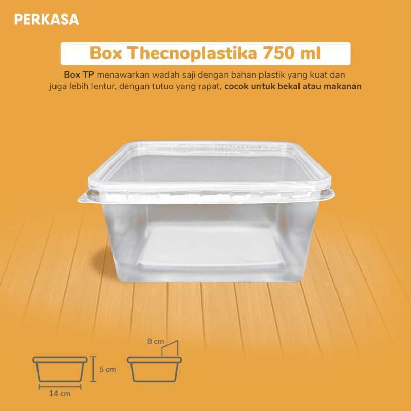 Jual Thinwall Thermo 750ml Isi 50pcs Food Container Kotak Makan