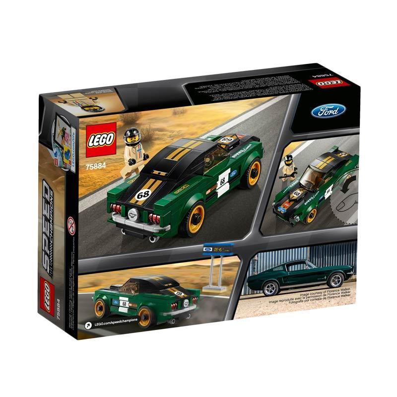 Jual LEGO Speed Champions 75884 1968 Ford Mustang Fastback Mainan Blok ...