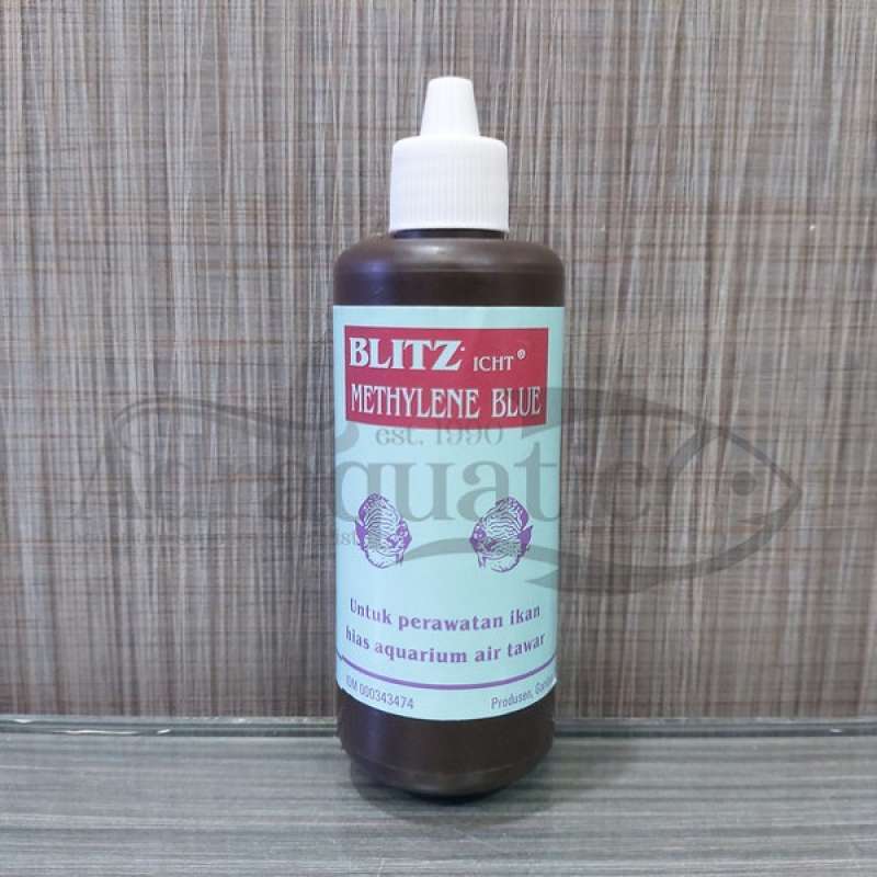 Jual OBAT BIRU BLITZ ICHT METHYLENE BLUE 100ML OBAT IKAN HIAS di Seller ...