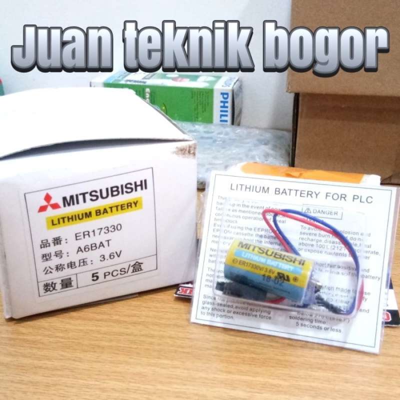Jual A6bat Er17330 Lithium Battery Mitsubishi Baterai Plc Di Seller Ak ...