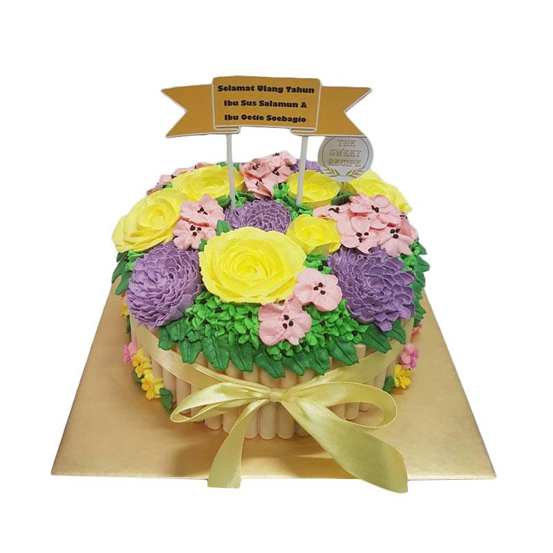 Jual The Sweet Recipe Bright Flower Cake Buttercream di Seller THE ...