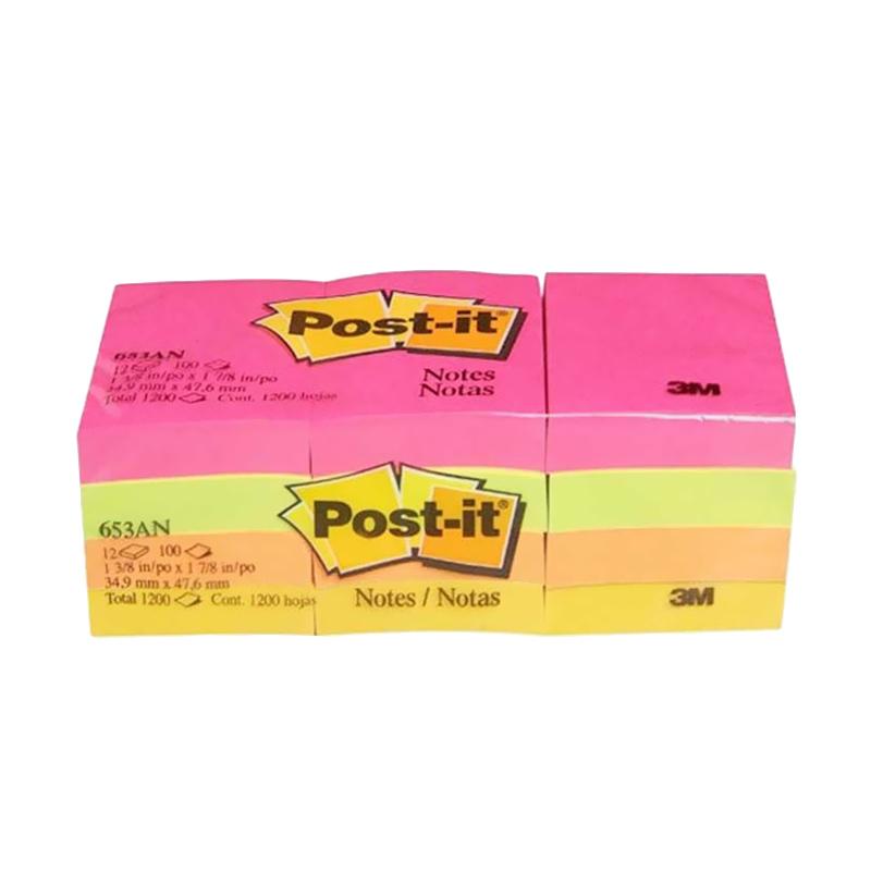 Jual 3m Post It Notes Color [1.5 X 2 Inch/12 Pad] Di Seller Adhila ...