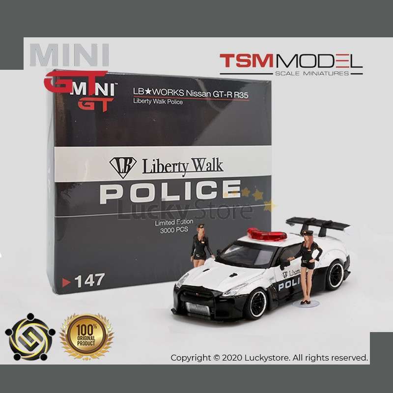 Jual Mini Gt Liberty Walk Lb Works Lbwk Nissan Gt-r (r35) Police Di ...