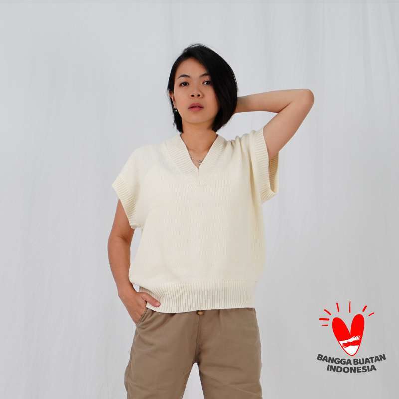 Promo Okechuku Vest Sila Rompi Rajut Fashion Wanita Rompi Korea Outer V ...