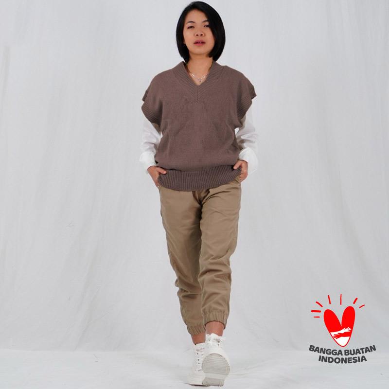 Promo Okechuku Vest Sila Rompi Rajut Fashion Wanita Rompi Korea Outer V ...