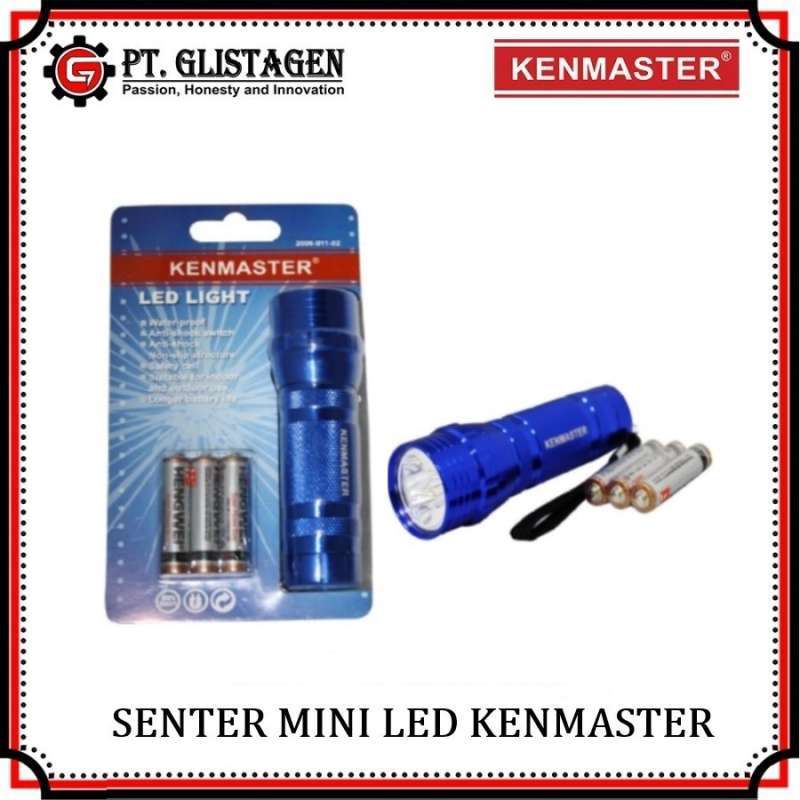 Jual Senter Led Flashlight Senter Kenmaster Led Mini Waterproof ...