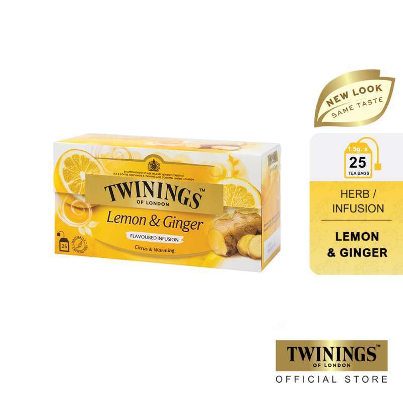 Promo Twinings Teh Celup Rasa Lemon & Ginger Tea 25x1.5gr Diskon 5% di ...