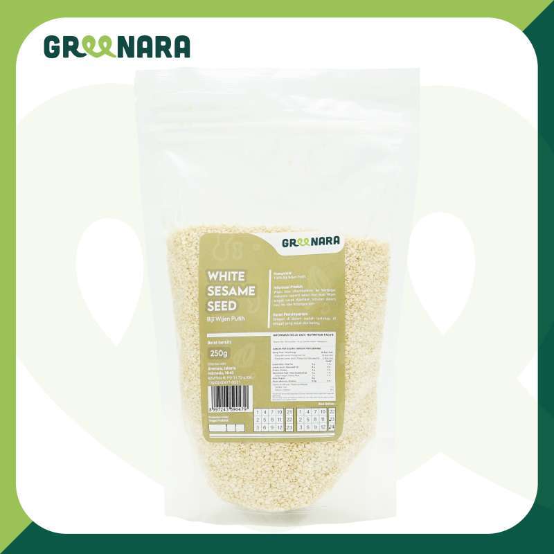 Jual Wijen Putih / White Sesame Seed 250gr di Seller GREENARA - Kelapa ...