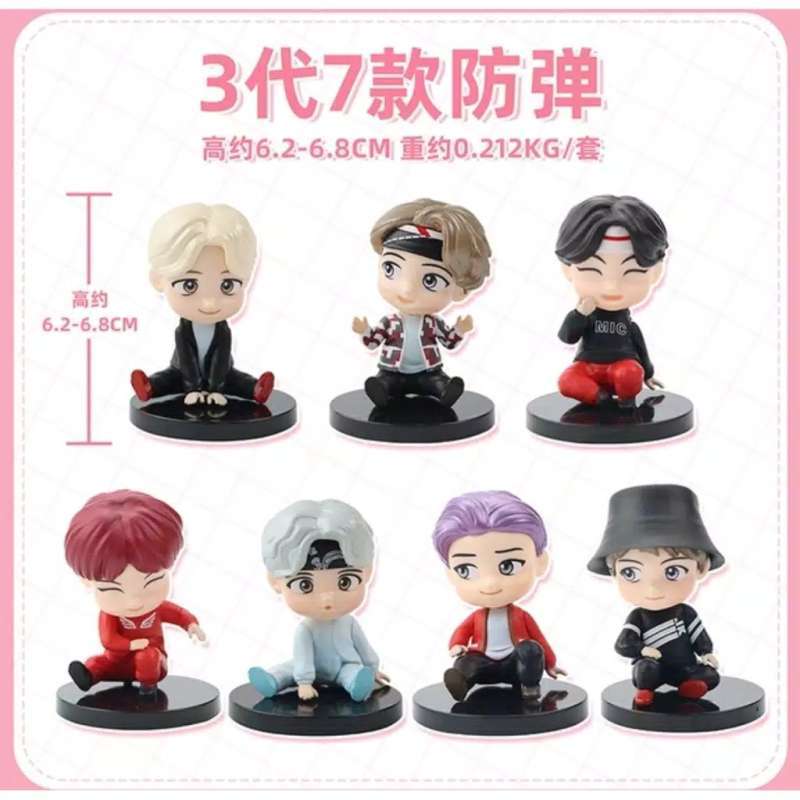 Jual Miniatur BTS KPOP boyband Tiny Tan BTS mic drop BT21 - Tiny Tan Duduk di Seller K711Shop ...