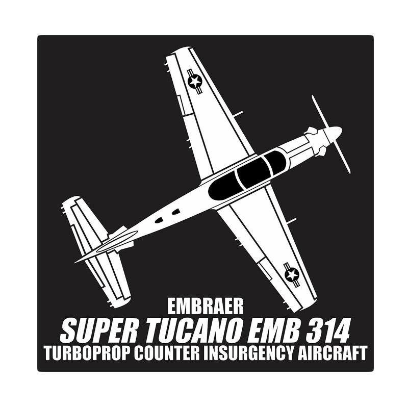 Jual Kyle Super Tucano Emb 314 Aircraft Embraer Cutting Sticker Di ...