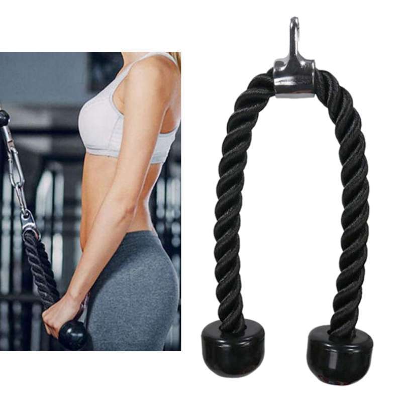 Jual Triceps Rope Pulley Cable Attachment Pull Down Lat Biceps Handle ...