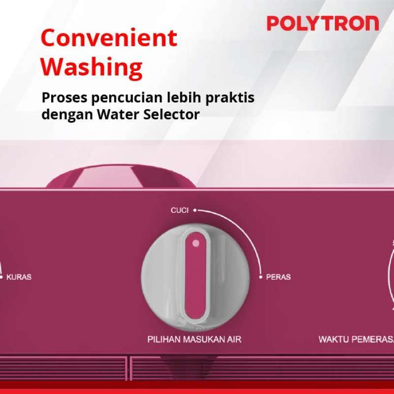 Promo POLYTRON Mesin Cuci 2 Tabung 7 Kg Primadona Giant PWM 701B Diskon ...