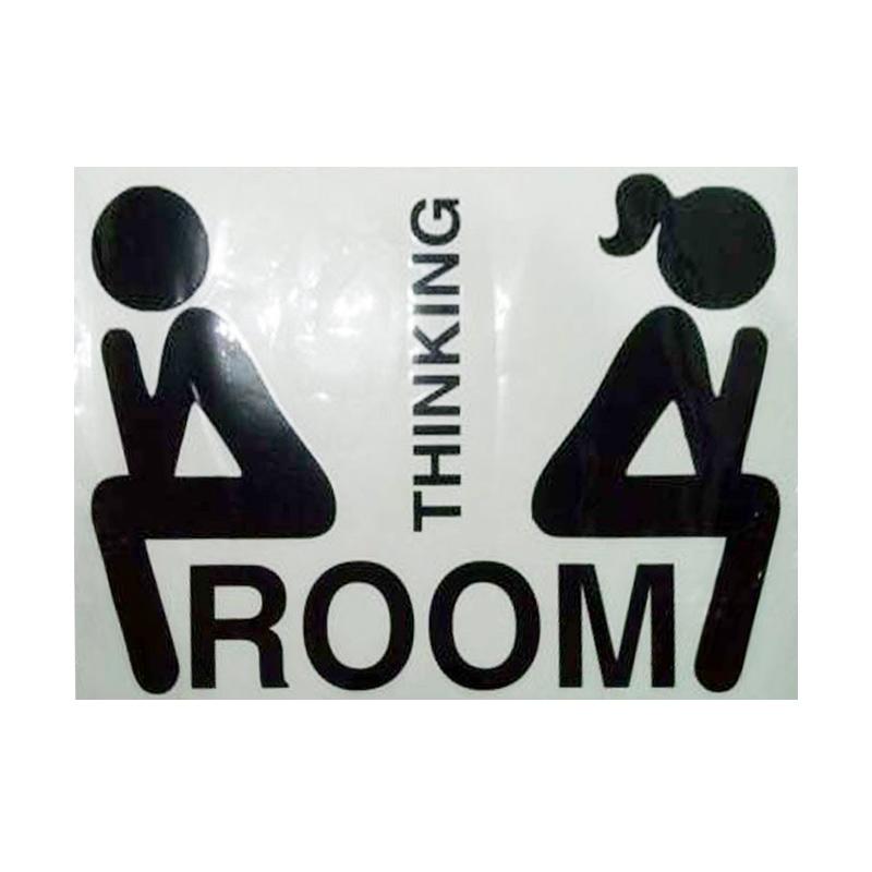 Jual Epinidithouse Thinking Room Toilet Sign Kamar Mandi Stiker di ...