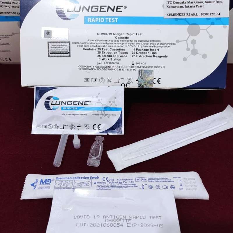 Promo ALAT RAPID TEST ANTIGEN SWAB 1 PCS SET MEREK CLUNGEN BIRU IZIN ...