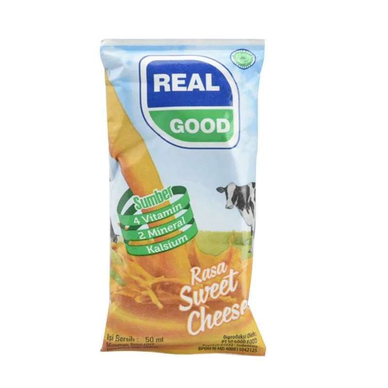 Promo REAL GOOD UHT SWEET CHEESE 50 ML Diskon 2% di Seller Halo Mart ...