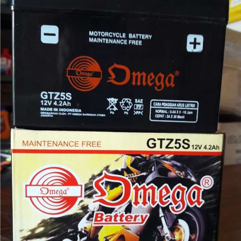 Jual Aki Kering Motor Honda Beat Vario Gtz5s Omega Garansi 1 Bulan Di ...